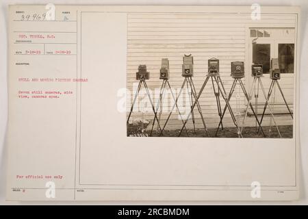 Seven still cameras, side view ca. 1919 Stock Photo - Alamy