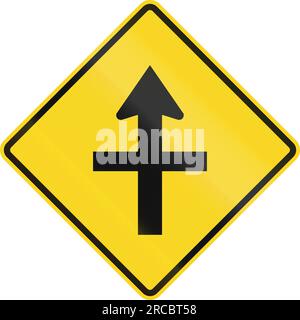 Canadian traffic sign - Intersection with priority. This sign is used ...
