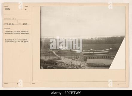 Chemical plant at Edgewood Arsenal, MD showing ventilating system. The ...