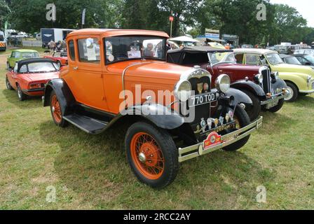 A 1930 Ford Model A Doctors Coupe parked on display at the 48th ...