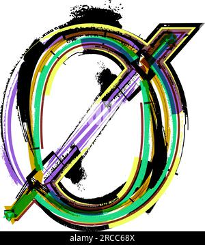 art sketched number symbols fonts, vector illustration Stock Vector ...