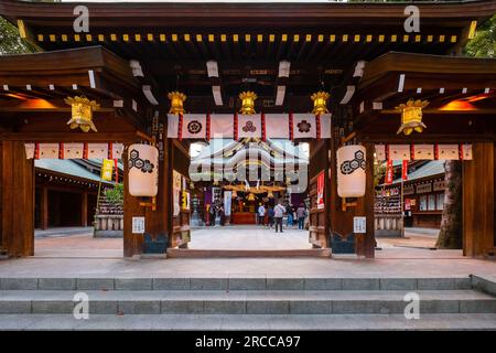 Fukuoka, Japan - Nov 20 2022: Kushida shrine in Hakata ward, founded in ...