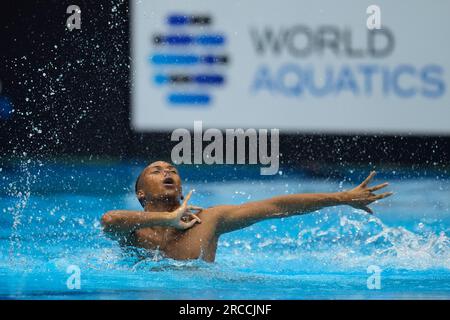 Quentin Rakotomalala, France, competes in the men's solo free final of ...
