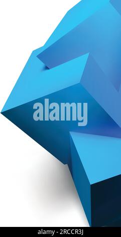 Abstract geometric background with overlapping cubes Stock Vector Image & Art - Alamy