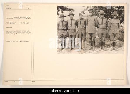 Soldiers performing physical training exercises during World War One ...