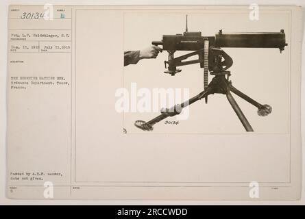 Photograph taken in 1918 by the Ordnance Department, depicting ...