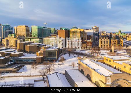 Downtown Ottawa city skyline, cityscape of Ontario Canada at sunset ...