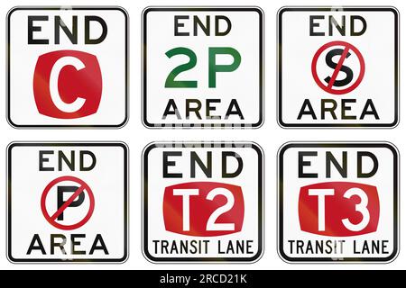 Australian regulatory sign - End of Clearway Stock Photo - Alamy