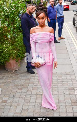 LONDON, ENGLAND - JULY 13: Leigh Anne Pinnock attends The British Vogue ...