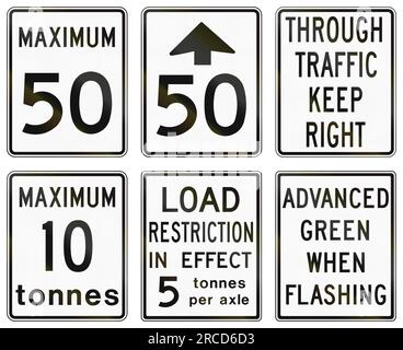 Speed Limit In Canada Stock Photo - Alamy
