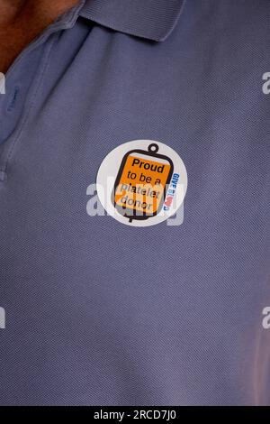 Platelet donation sticker saying proud to be a platelet donor Give ...