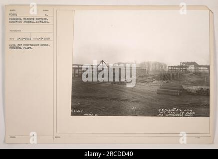 Filling station at Edgewood Arsenal used by the Chemical Warfare ...