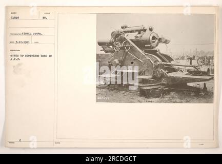 Types of howitzers used in A.E.F ca. 1916-1921 Stock Photo - Alamy