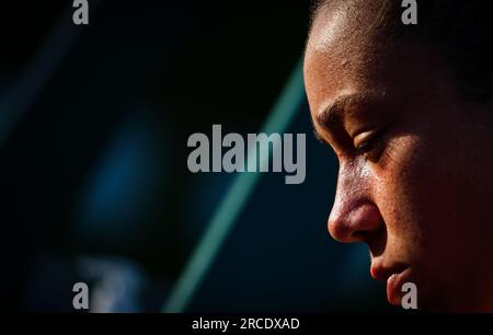 Tereza Valentova after her doubles match with Wakana Sonobe (not ...