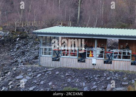 Zip World Penrhyn Quarry North Wales Stock Photo - Alamy