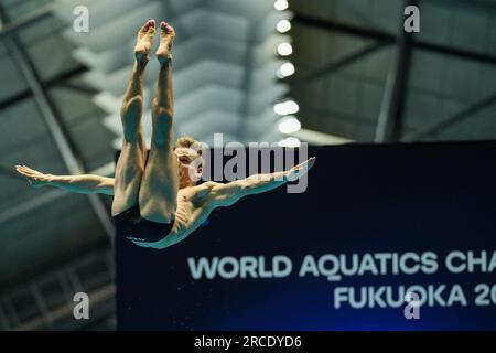 Moritz Wesemann of Germany competes during the men's 1m springboard ...