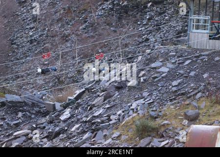 Zip World Penrhyn Quarry North Wales Stock Photo - Alamy