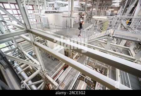 Helmstedt, Germany. 14th July, 2023. The new sewage sludge mono ...