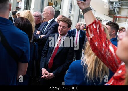 French Economy Minister Roland Lescure during a meeting in the ENEDIS ...