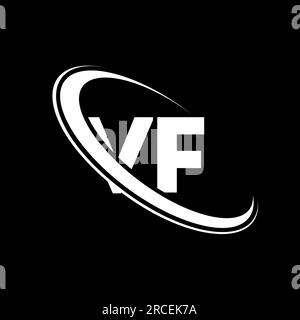 VF logo. V F design. White VF letter. VF/V F letter logo design ...