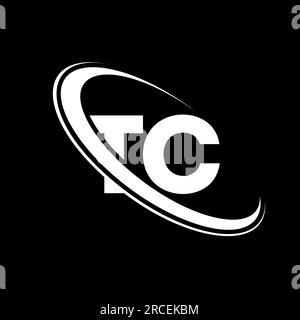 TC logo. T C design. White TC letter. TC/T C letter logo design ...