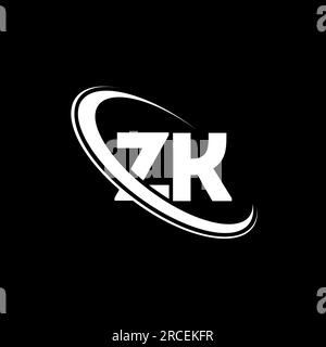 ZK logo. Z K design. White ZK letter. ZK/Z K letter logo design ...