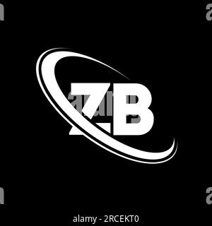 ZB logo. Z B design. White ZB letter. ZB/Z B letter logo design ...