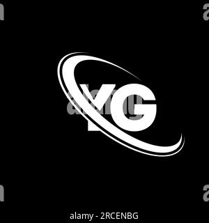 YG logo. Y G design. White YG letter. YG/Y G letter logo design ...