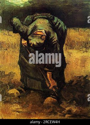 Peasant Woman Digging 1885; Nunen / Nuenen, Netherlands by Vincent van ...