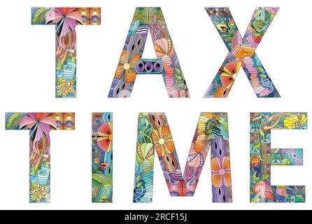 tax time design Stock Vector Image & Art - Alamy