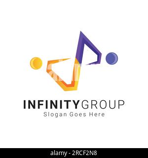 3d People Infinity Group Logo Design Stock Vector Image & Art - Alamy