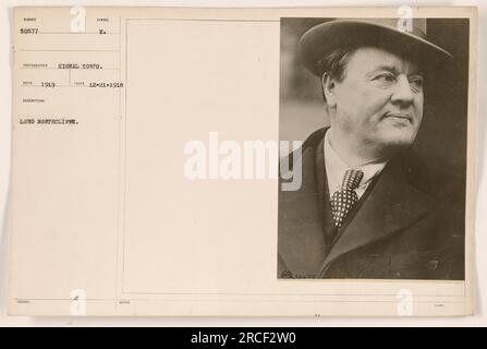 Lord Northcliffe during World War I Stock Photo - Alamy