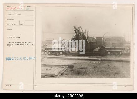 Different types of 12-inch mortars designed for use in seacoast defense ...