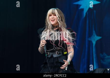 McKenzie Ellis, professionally known as Mothica, performs at ...