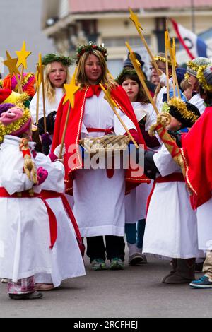 Santa Lucia Children's Procession Stock Photo - Alamy