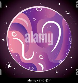 Isolated abstract plantet Cosmic star Vector Stock Vector Image & Art ...