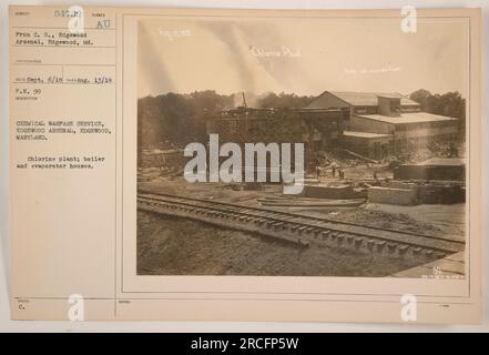 Image depicts the Chlorine Plant at Edgewood Arsenal, MD, operated by ...