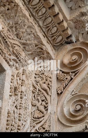 Decorative stone carving. Diocletian Palace, Split, Croatia Stock Photo ...