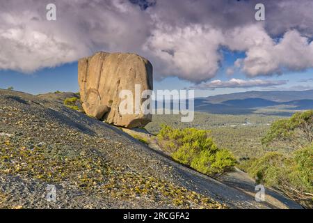 Cube Rock giant granite rock formation in Mount Campbell reserve near ...