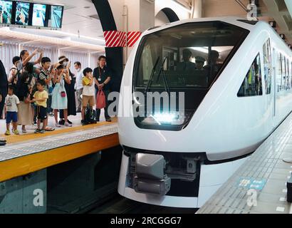 A Tobu Railway Limited Express Train Spacia X at Tobu Nikko Station in ...