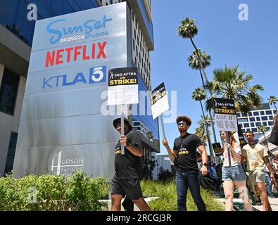 Netflix on Sunset Boulevard in Hollywood Los Angeles USA next to Sunset ...