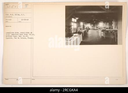 Operating room at the base hospital in Camp Mills, Long Island, N.Y ...