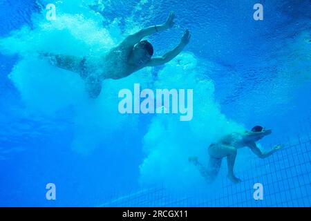 Adrian Abadia and Nicolas Garcia Boissier of Spain competes in the Men ...