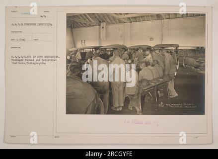 TUSKEGEE NORMAL SCHOOL,Alabama. A history lesson in progress about 1900 ...