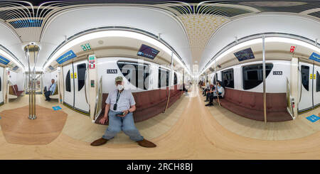 360° view of Doha Hamad International Airport Qatar Airways Al Mourjan ...