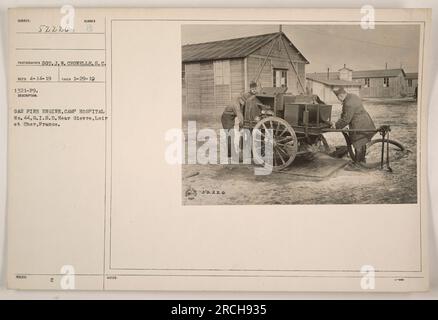 WWII ambulance and fire engine in Duxford Imperial War Museum ...