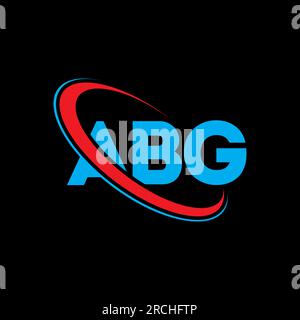 ABG circle letter logo design with circle and ellipse shape. ABG ...