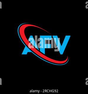 AFV logo. AFV letter. AFV letter logo design. Initials AFV logo linked ...