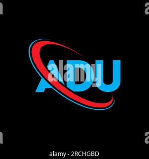ADU logo. ADU letter. ADU letter logo design. Initials ADU logo linked ...