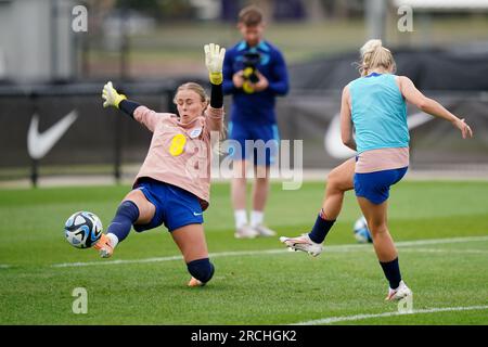 England's Hannah Hampton during training session at St George's Park ...